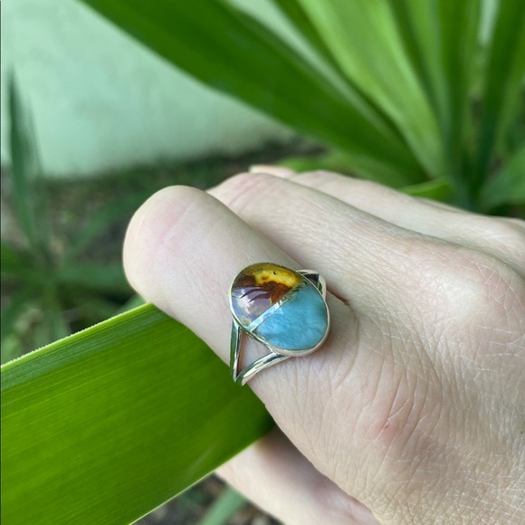 Domincan Larimar | Jewelry | Larimaramber Ring Dr | Poshmark
